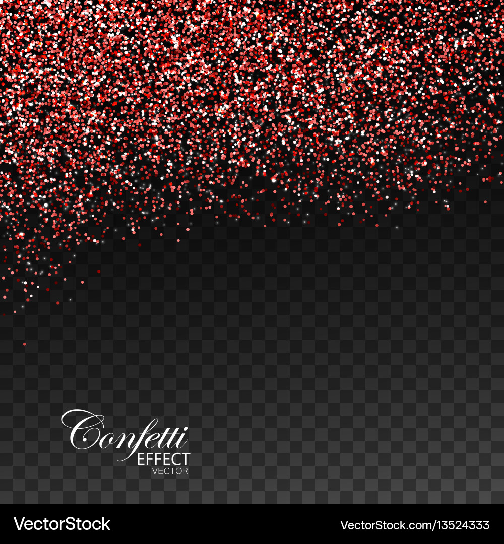 Red ruby confetti glitters Royalty Free Vector Image