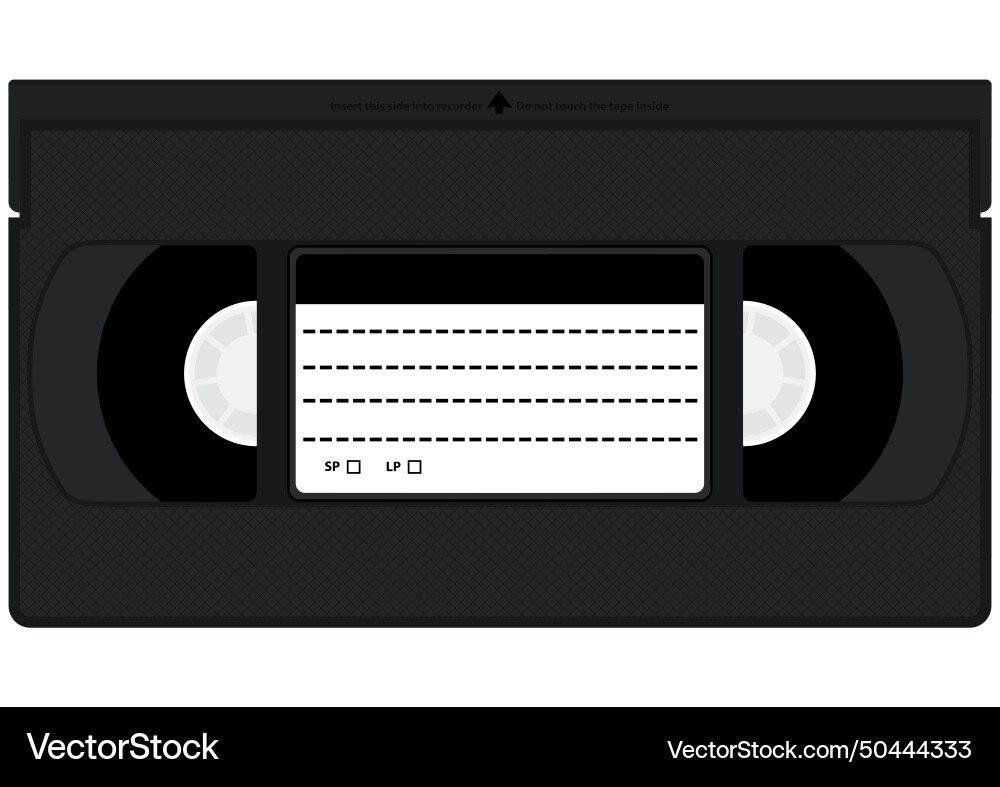 Vhs tape Royalty Free Vector Image - VectorStock