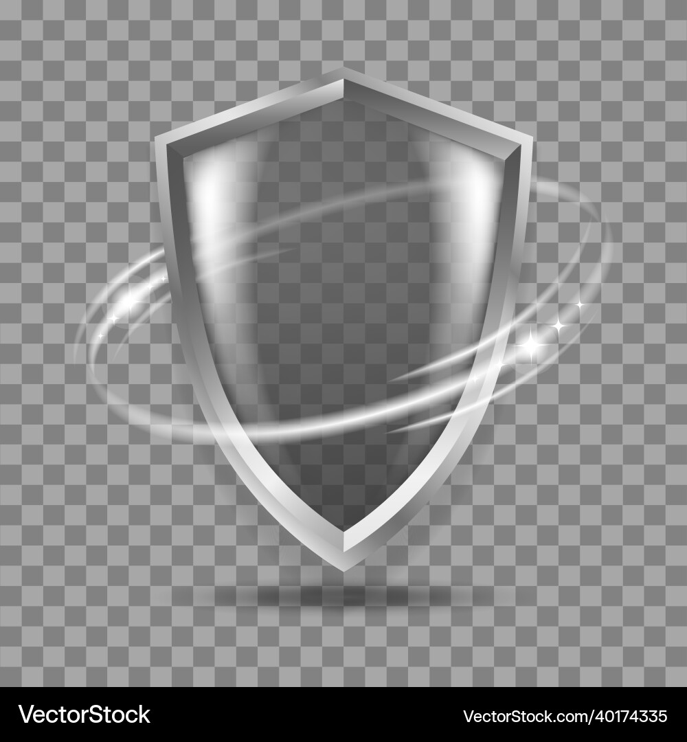 3D Shield - Protective Armor Royalty Free Vector Image