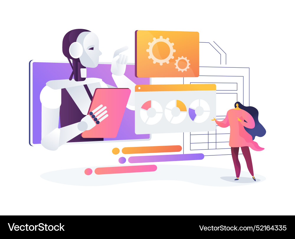 Ai-enhanced compliance and regulatory reporting Vector Image
