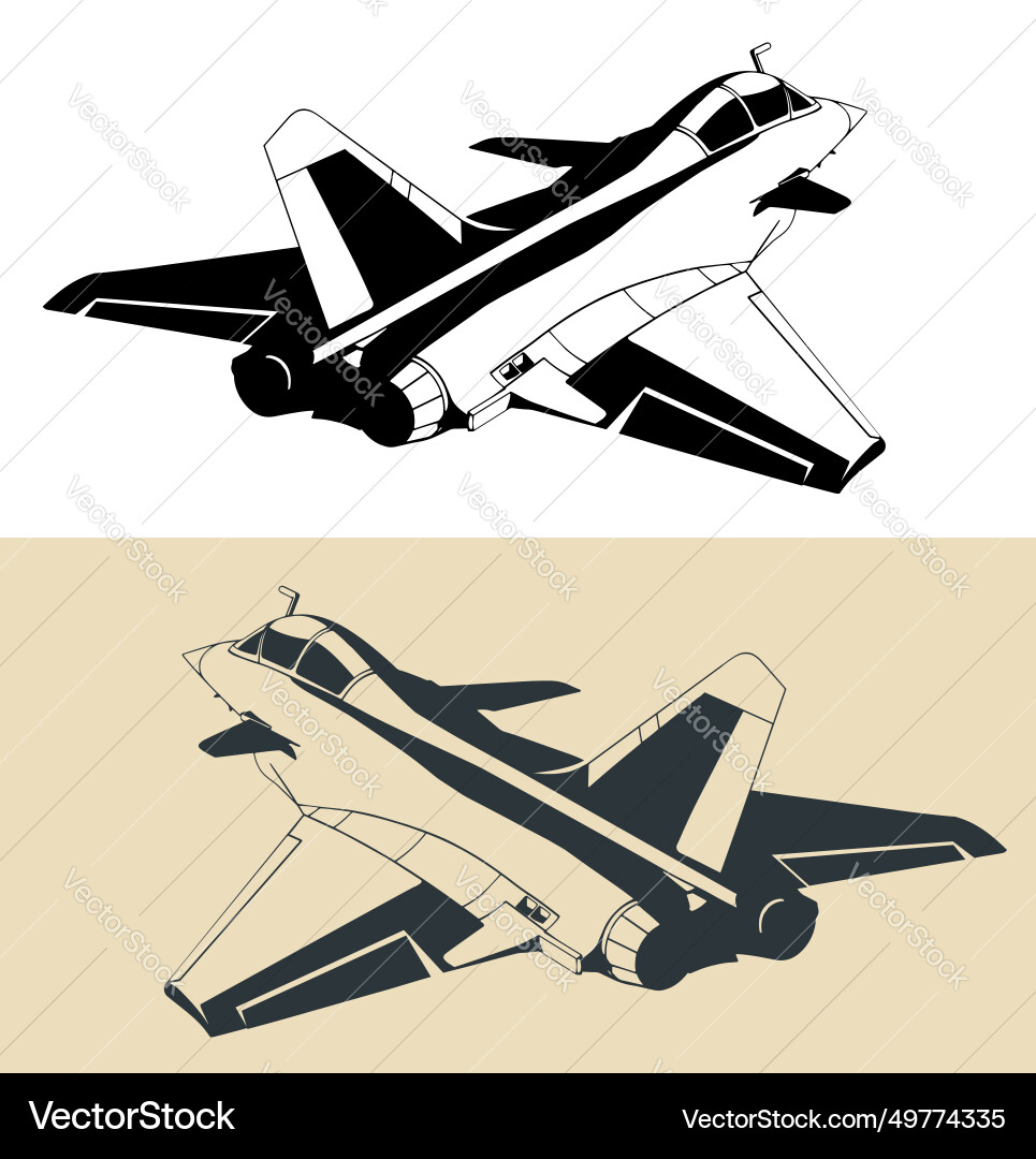 Eurofighter typhoon Royalty Free Vector Image - VectorStock