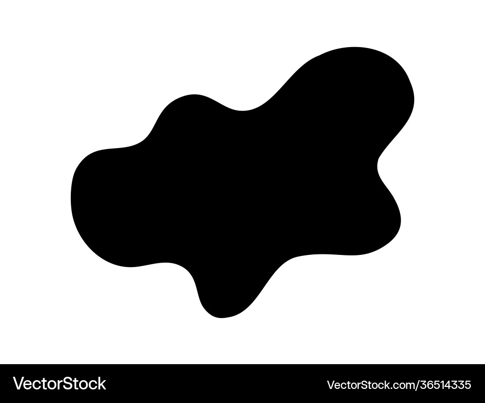 Fluid liquid random organic shapes isolated Vector Image
