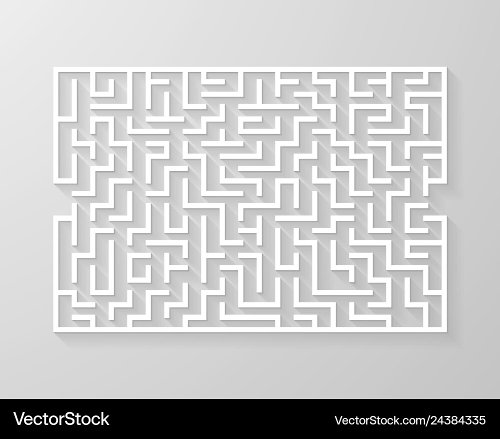 Labyrinth maze symbol shape Royalty Free Vector Image