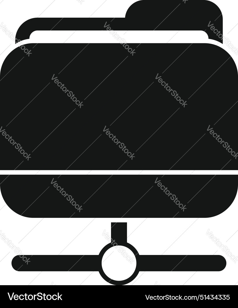 Network folder icon Royalty Free Vector Image - VectorStock