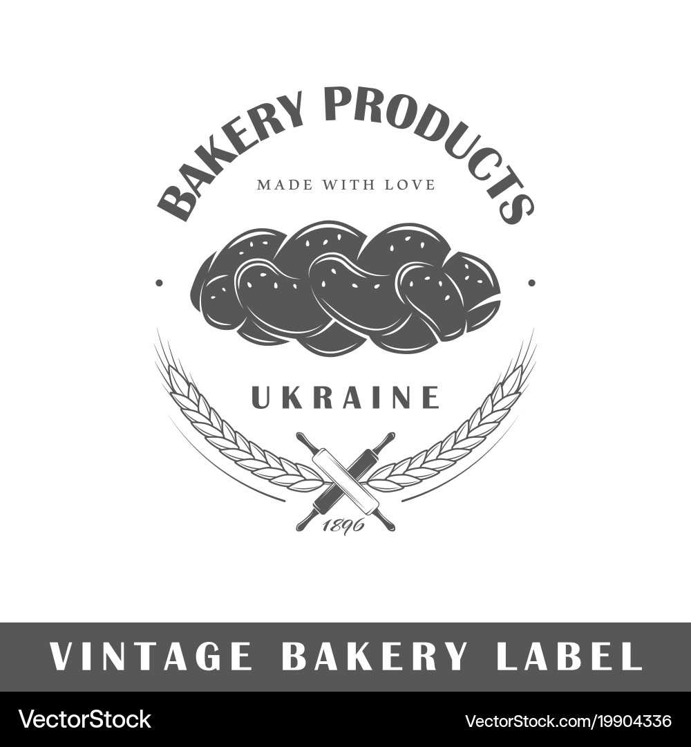 Bakery label Royalty Free Vector Image - VectorStock