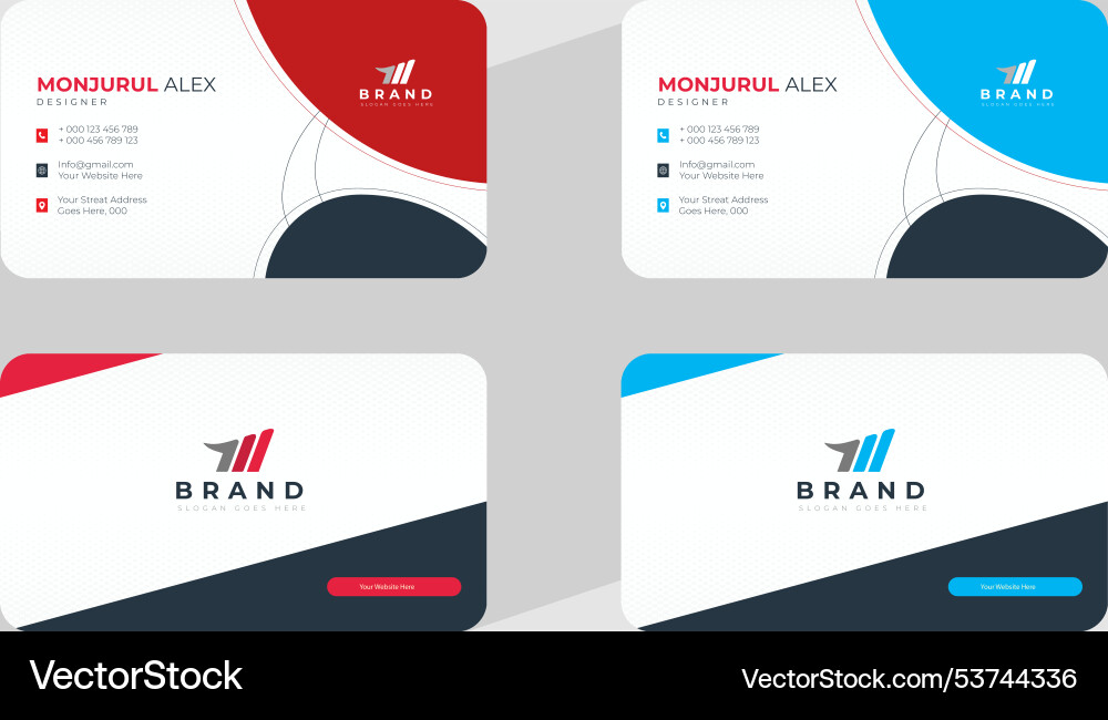 Business card Royalty Free Vector Image - VectorStock