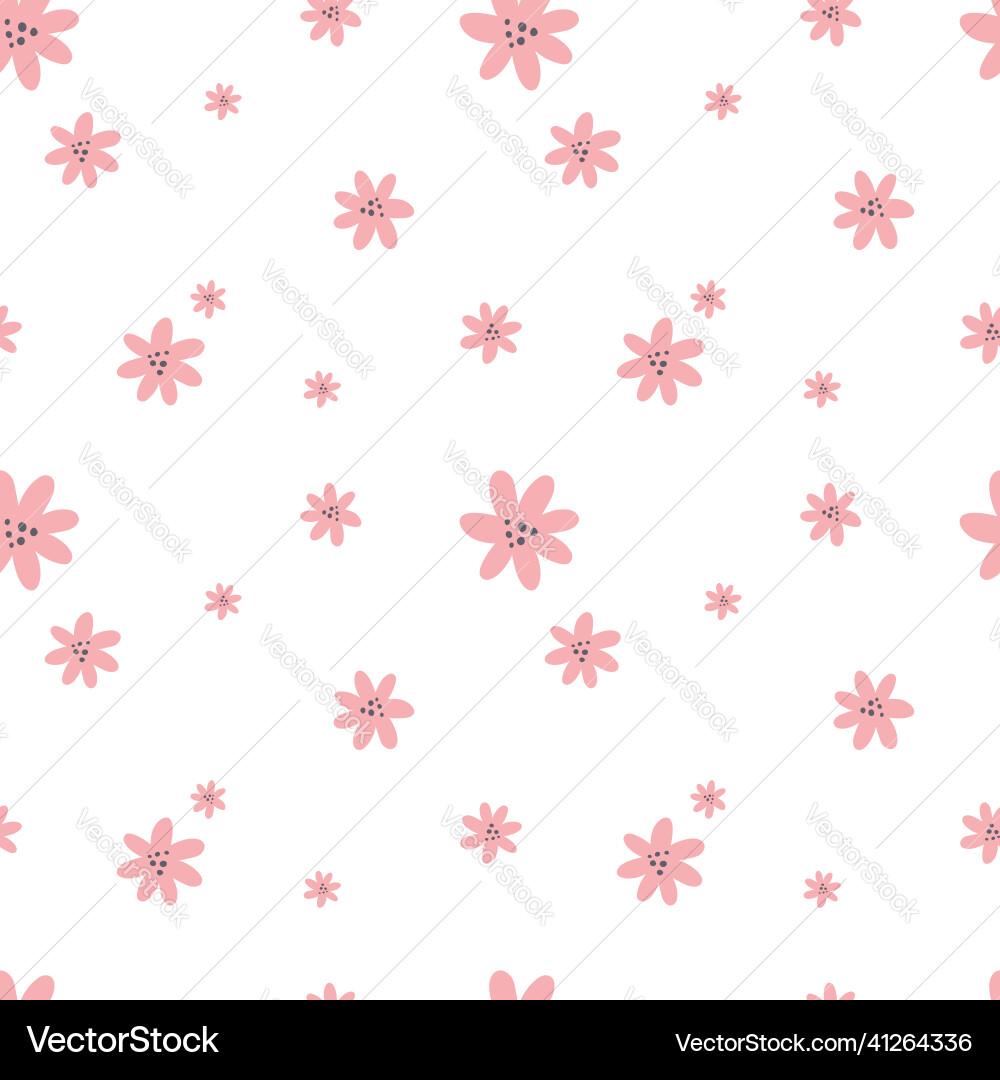 Delicate Floral Pattern Royalty Free Vector Image