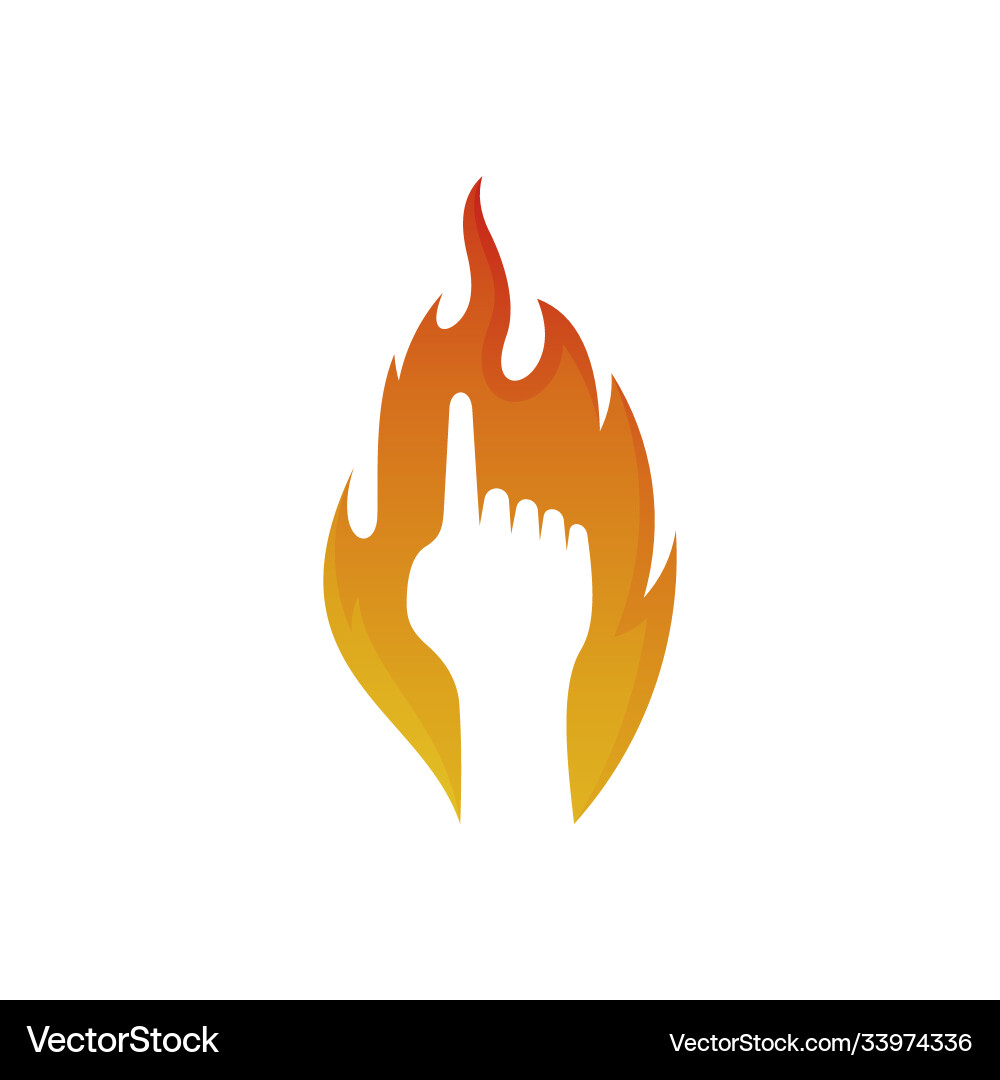 First fire logo Royalty Free Vector Image - VectorStock