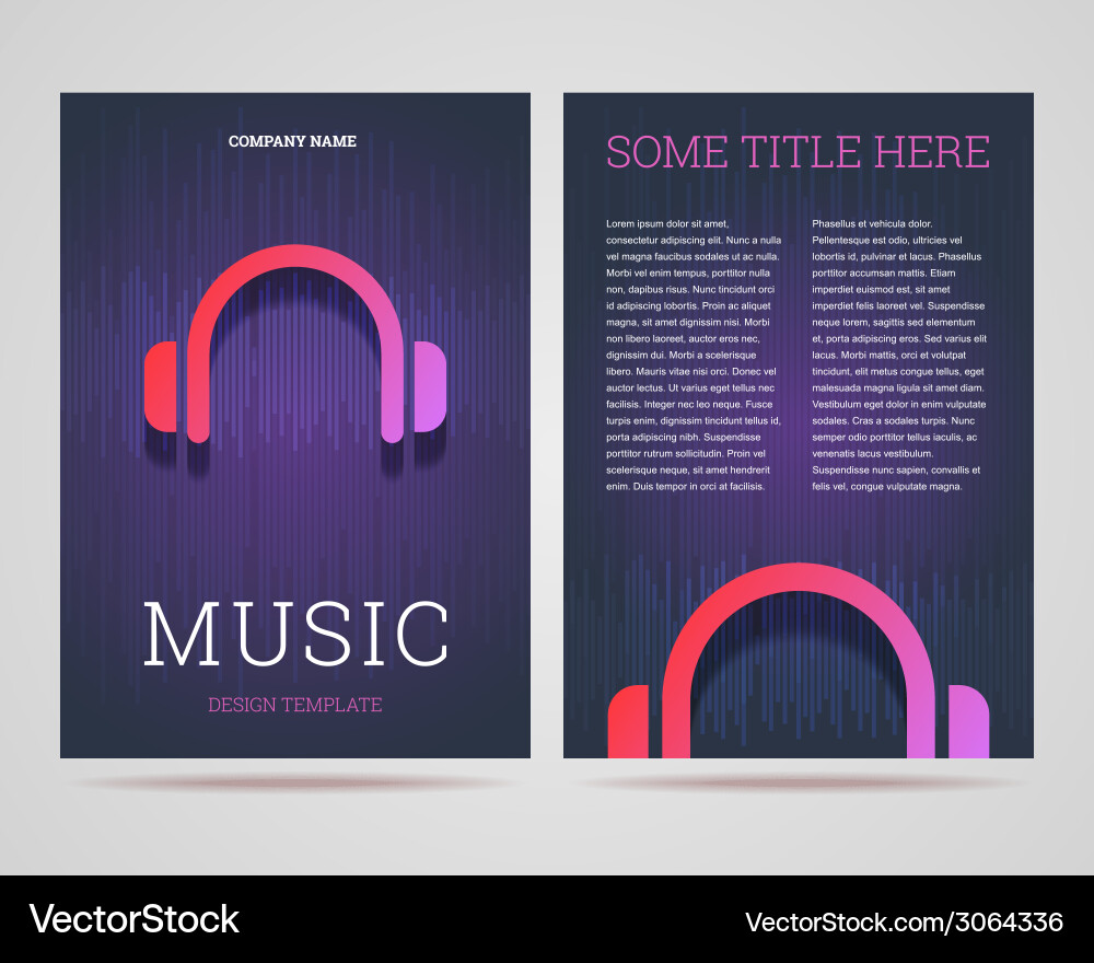 Flyer design template Royalty Free Vector Image