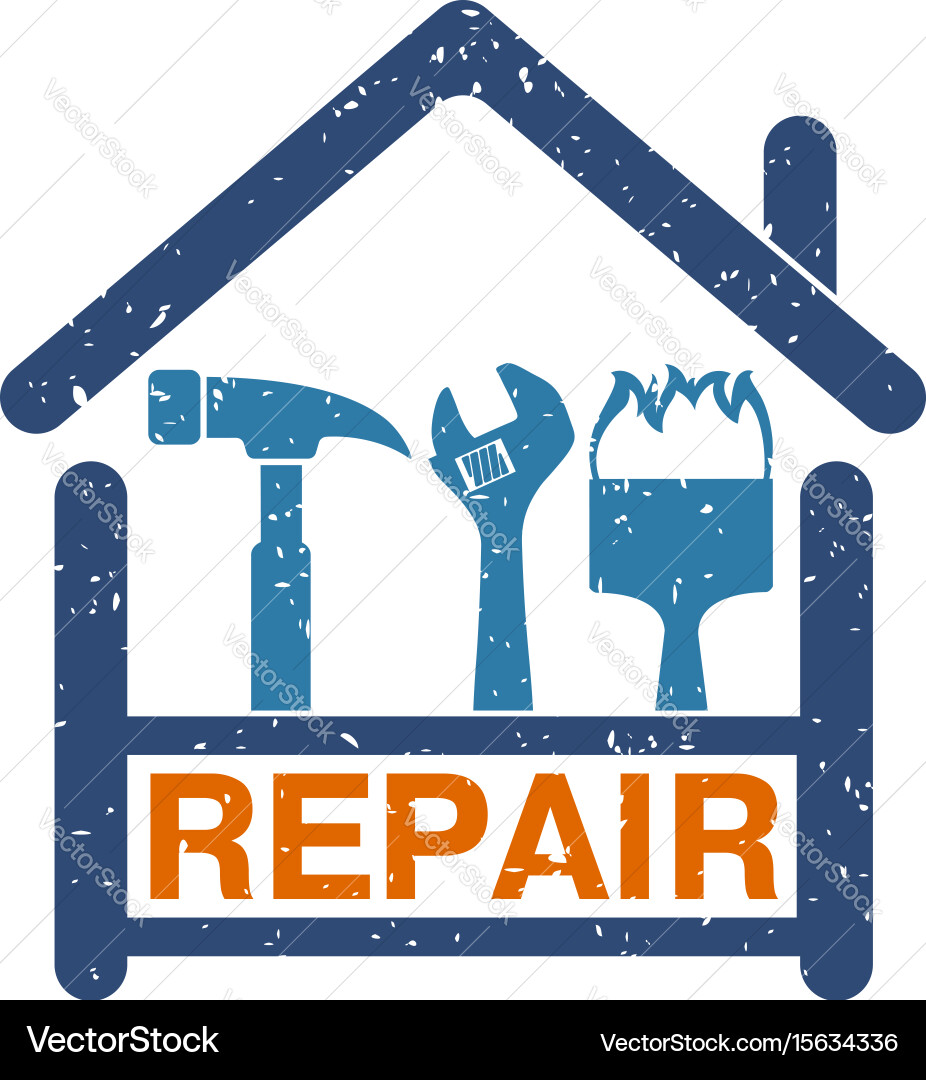 Home repair symbol Royalty Free Vector Image - VectorStock