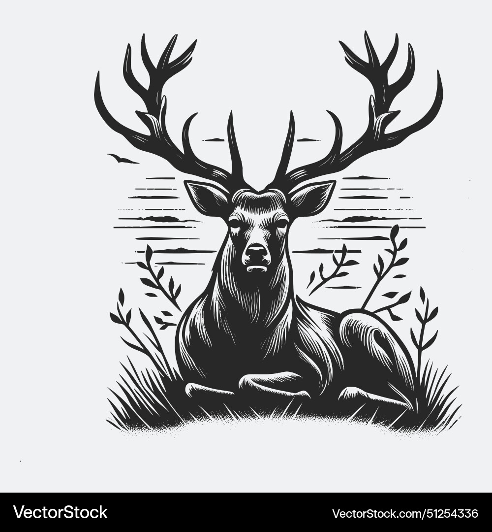 Hunting life svg silhouette file Royalty Free Vector Image