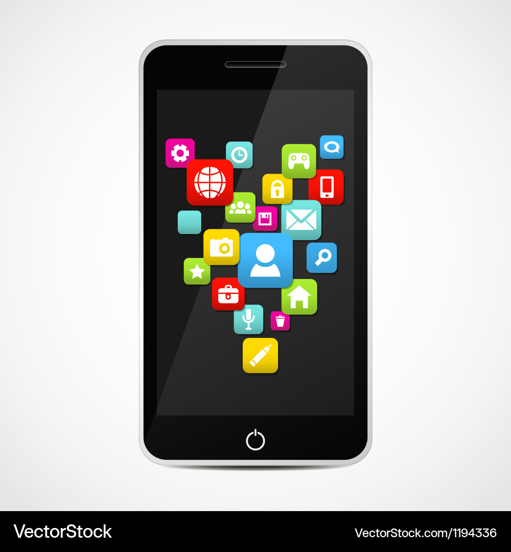 Smart phone Royalty Free Vector Image - VectorStock
