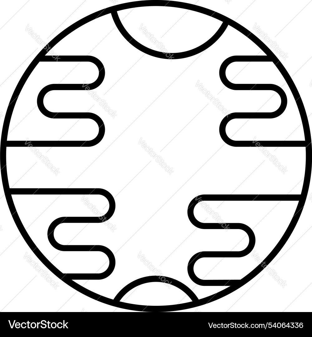 Uranus line icon design Royalty Free Vector Image