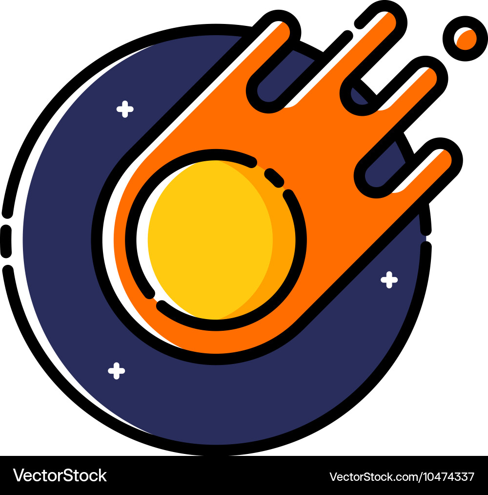 Comet Royalty Free Vector Image - VectorStock