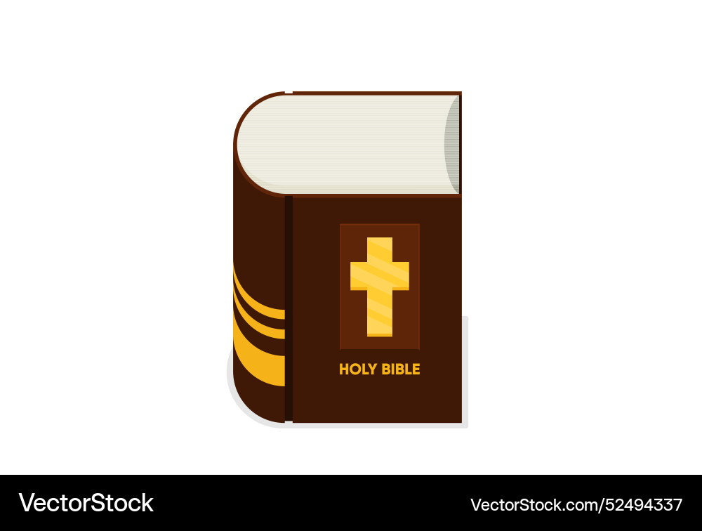 Flat of bible Royalty Free Vector Image - VectorStock