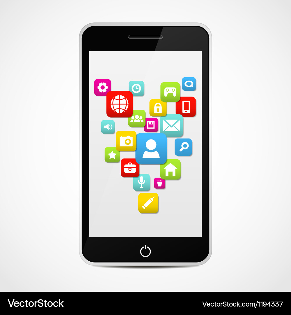 Smart phone Royalty Free Vector Image - VectorStock
