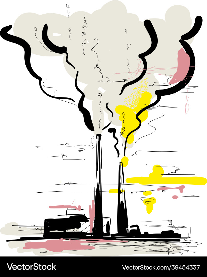 Smokestack Royalty Free Vector Image - VectorStock