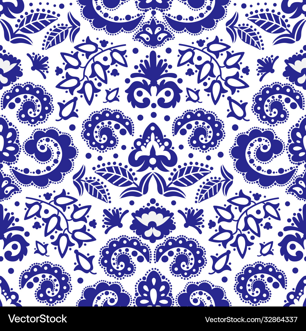 Tatar Ornamental Seamless Pattern Royalty Free Vector Image