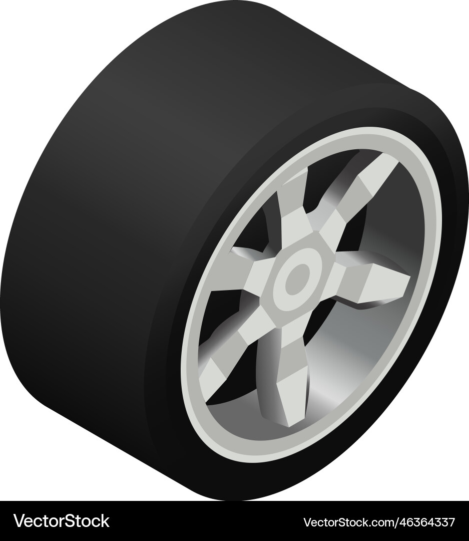 Wheel of car composition Royalty Free Vector Image