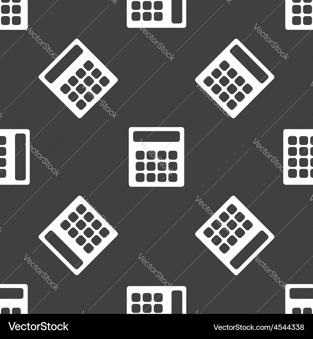 Calculator pattern Royalty Free Vector Image - VectorStock