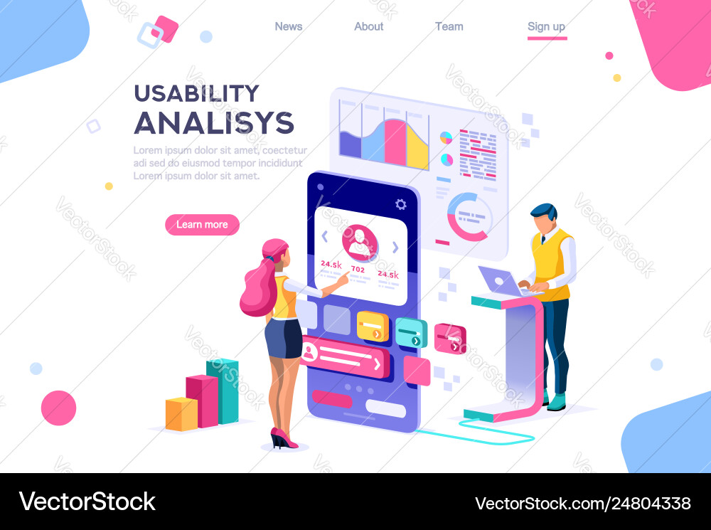 Customer mobile workspace Royalty Free Vector Image