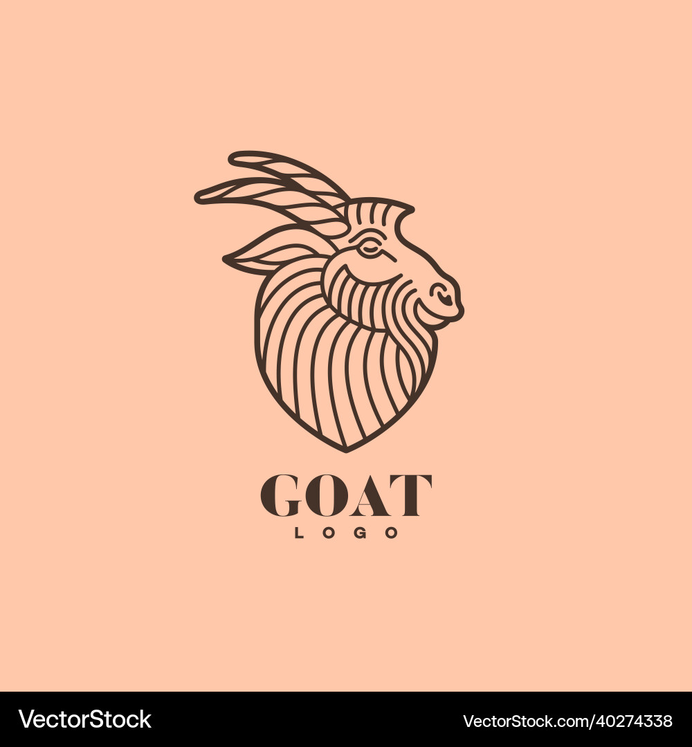 Goat logo Royalty Free Vector Image - VectorStock