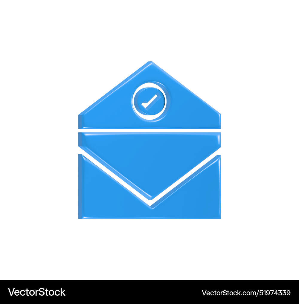 3d email icon Royalty Free Vector Image - VectorStock