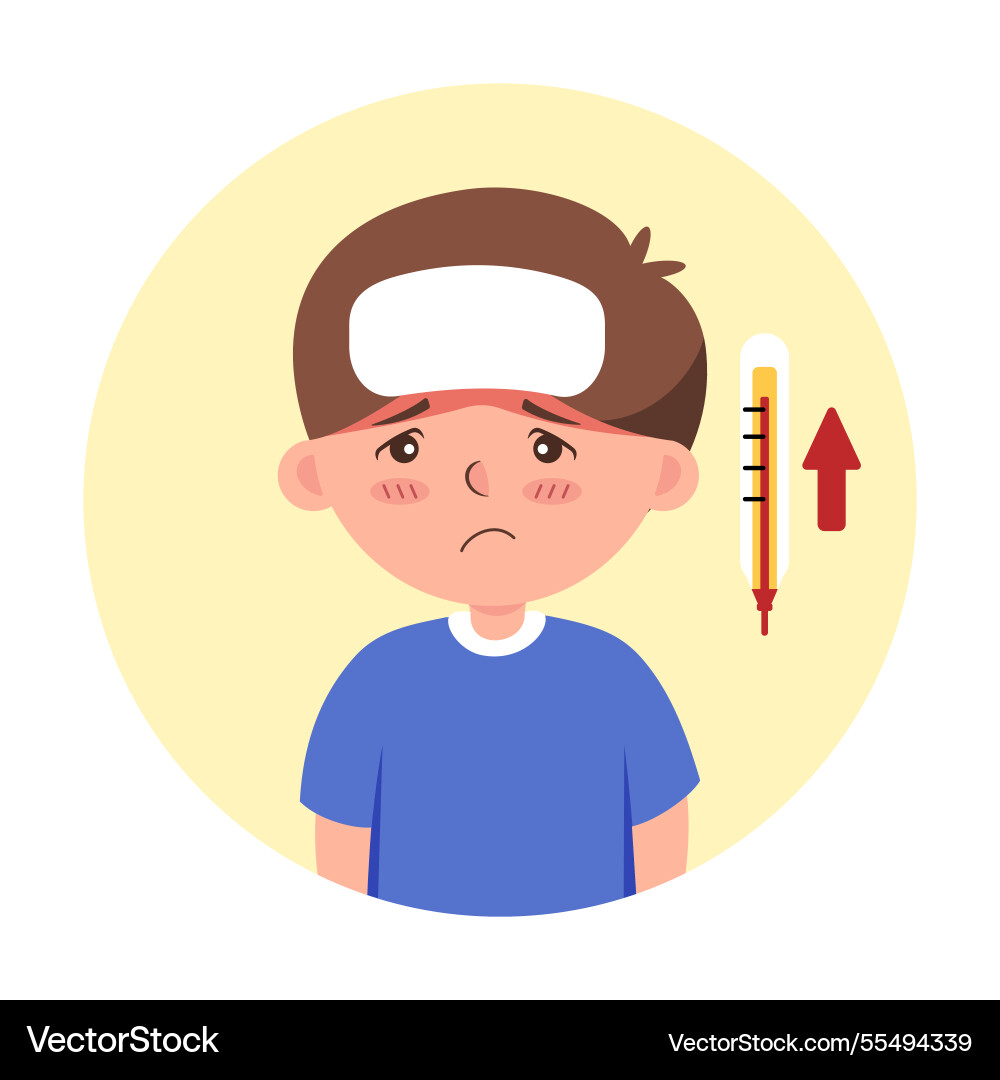 A of fever Royalty Free Vector Image - VectorStock