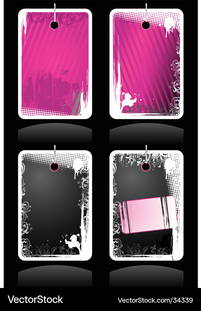 Grunge Labels Set Royalty Free Vector Image - VectorStock