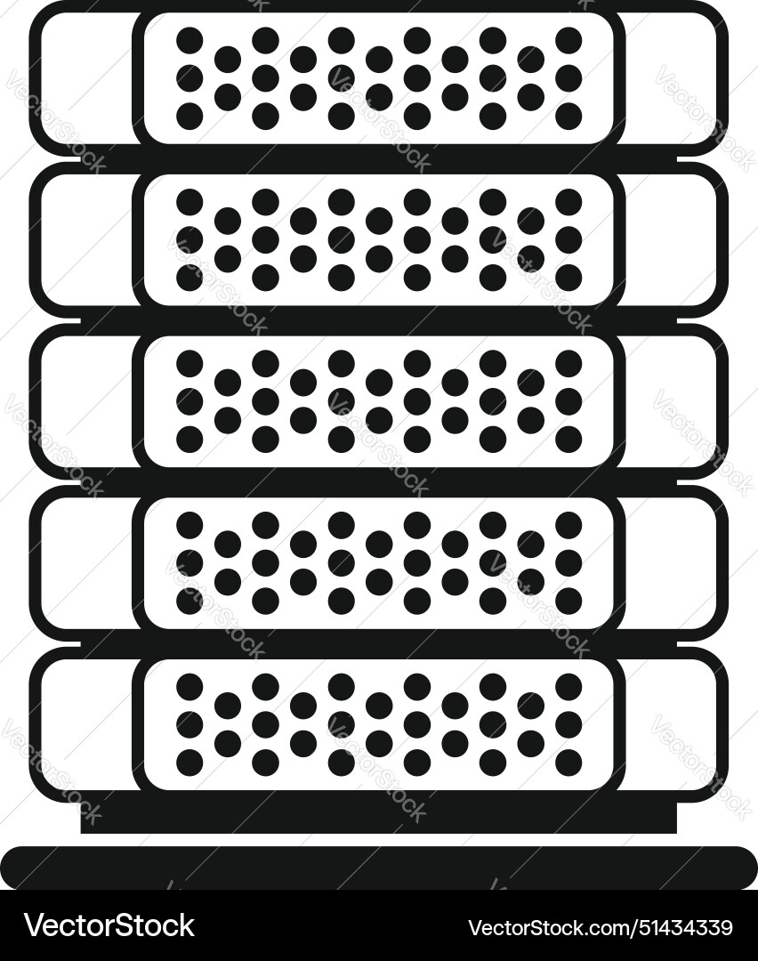 Server rack icons Royalty Free Vector Image - VectorStock
