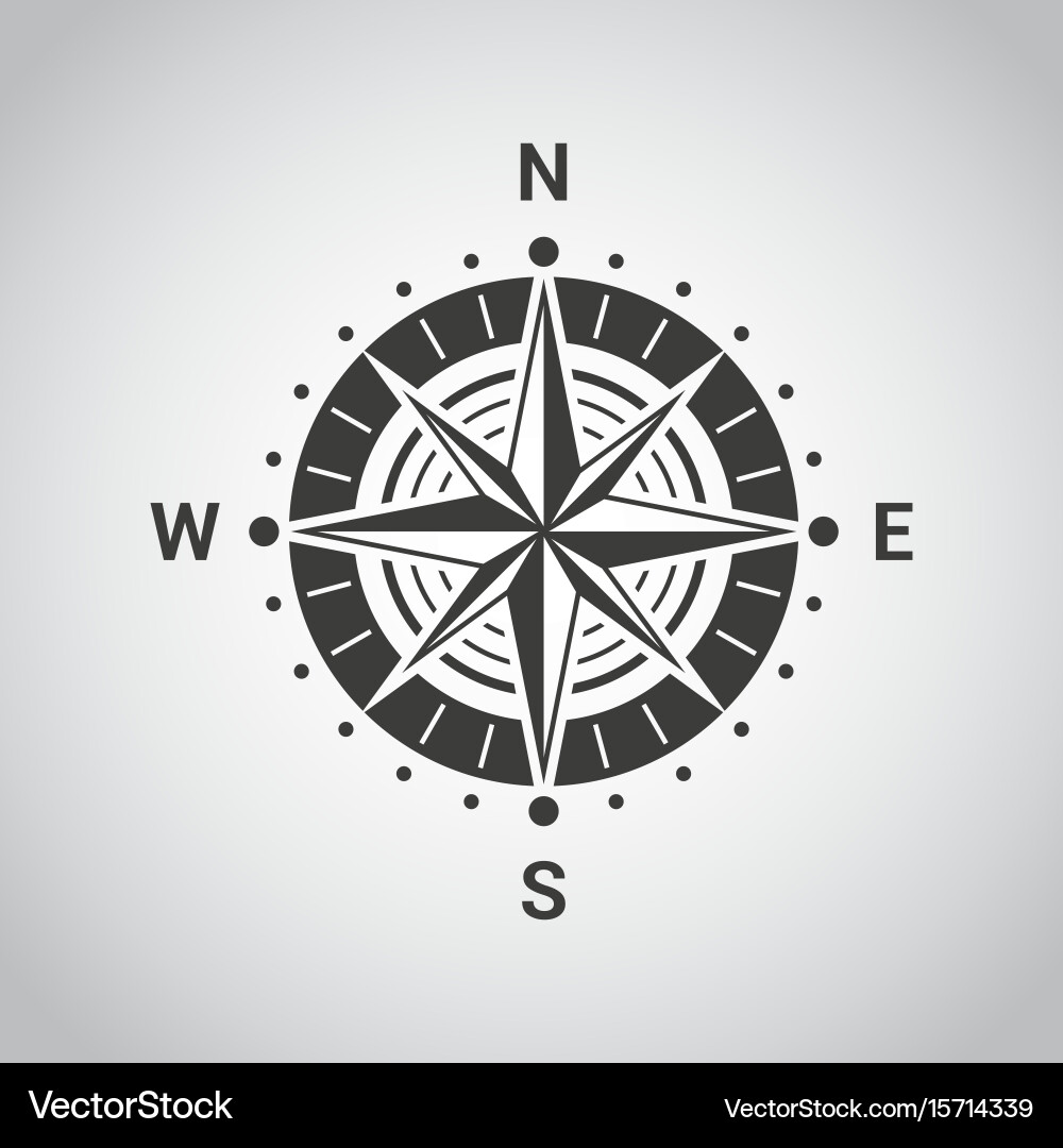 Wind rose icon Royalty Free Vector Image - VectorStock