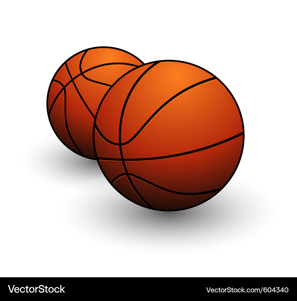 Cartoon Basketball Sphere Royalty Free Vector Image