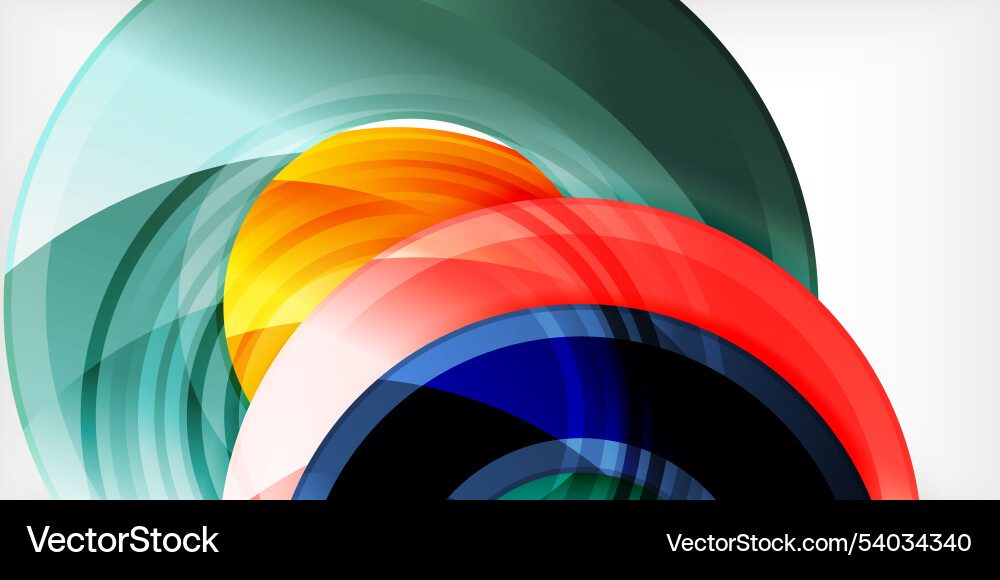 Circles round elements ring shapes premium Vector Image