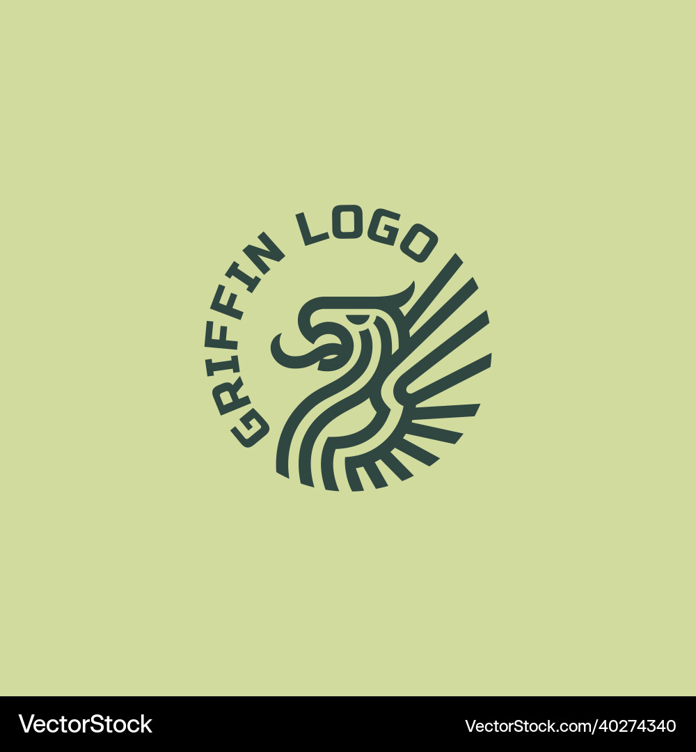 Griffin logo Royalty Free Vector Image - VectorStock