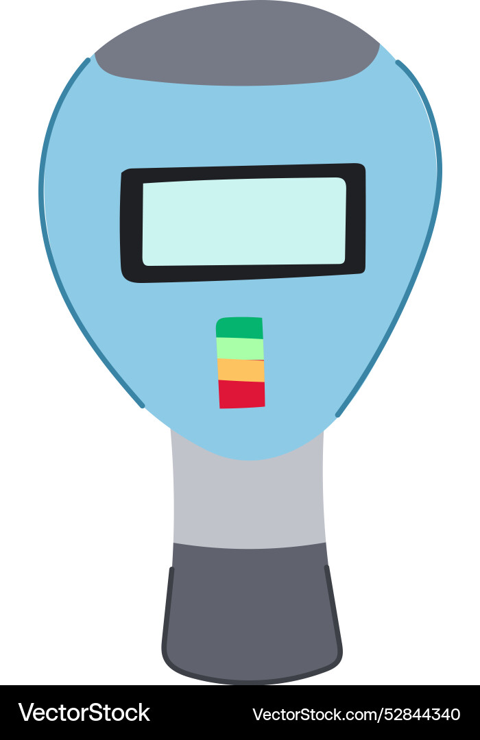 Lung spirometer cartoon Royalty Free Vector Image