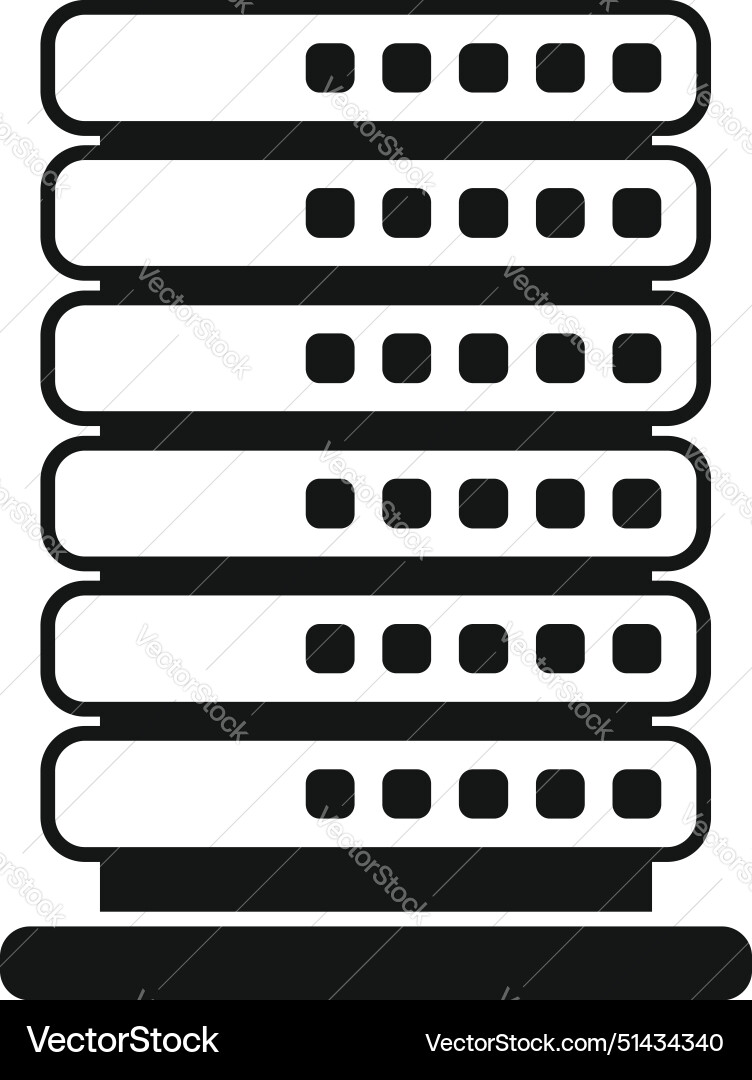 Server rack icon Royalty Free Vector Image - VectorStock