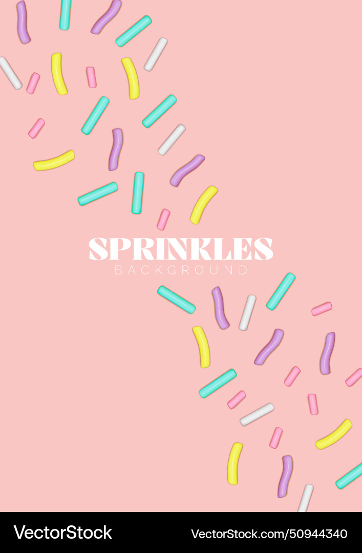 Sprinkles festive colorful design Royalty Free Vector Image