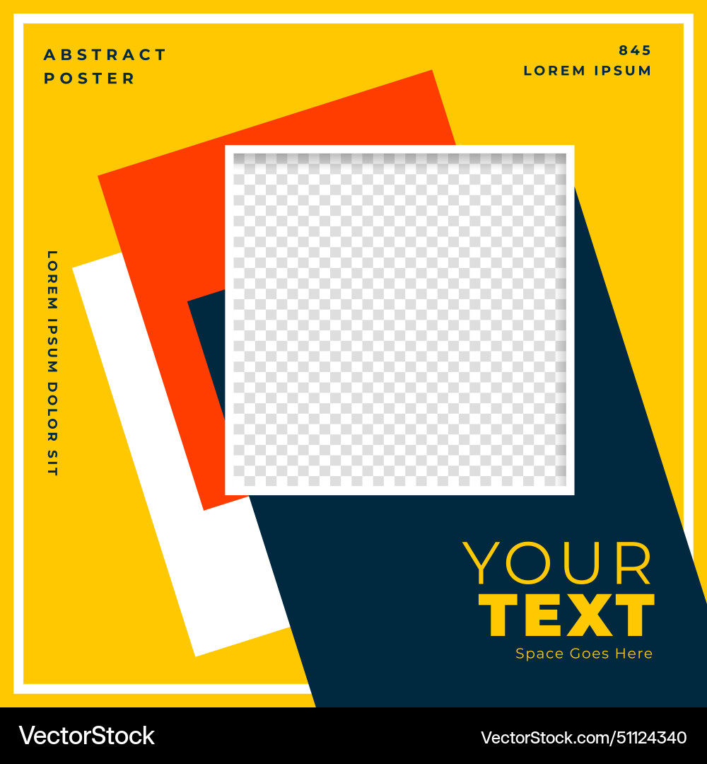 Stylish and abstract business promo frame Vector Image