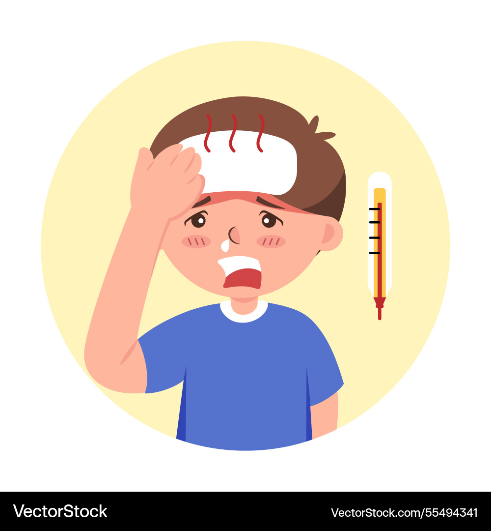 A of fever Royalty Free Vector Image - VectorStock