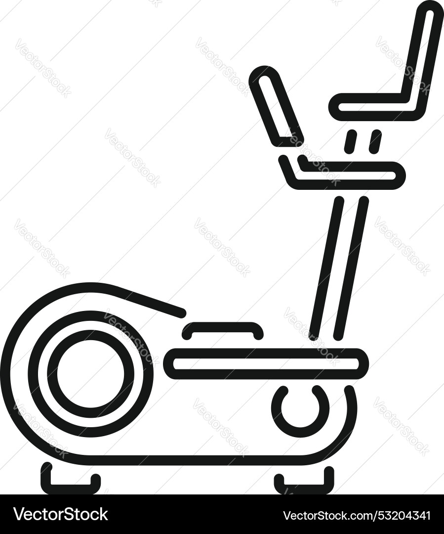 Elliptical trainer machine for cardio workout icon