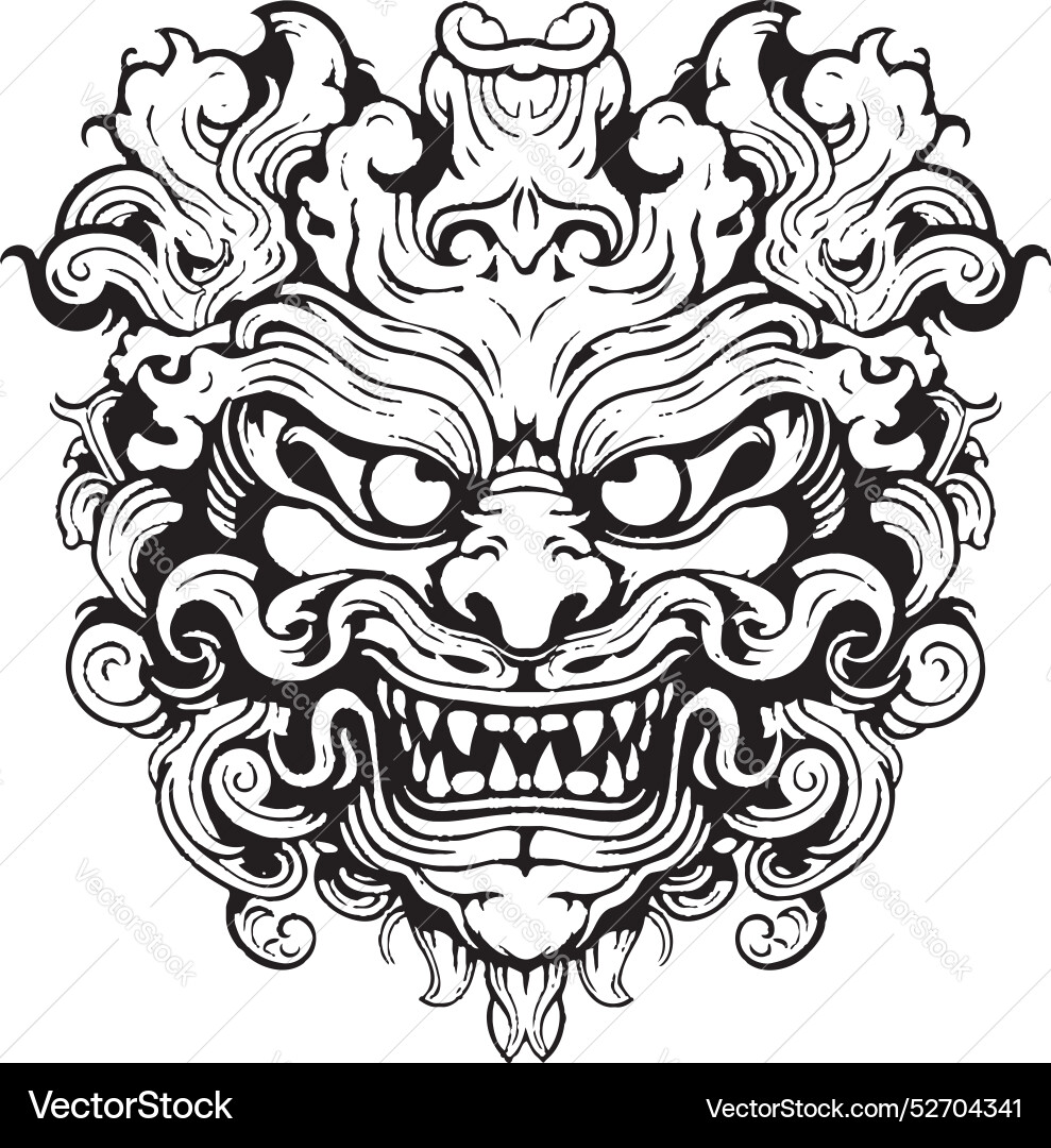 Timeless balinese borong logo graphics artistic Vector Image