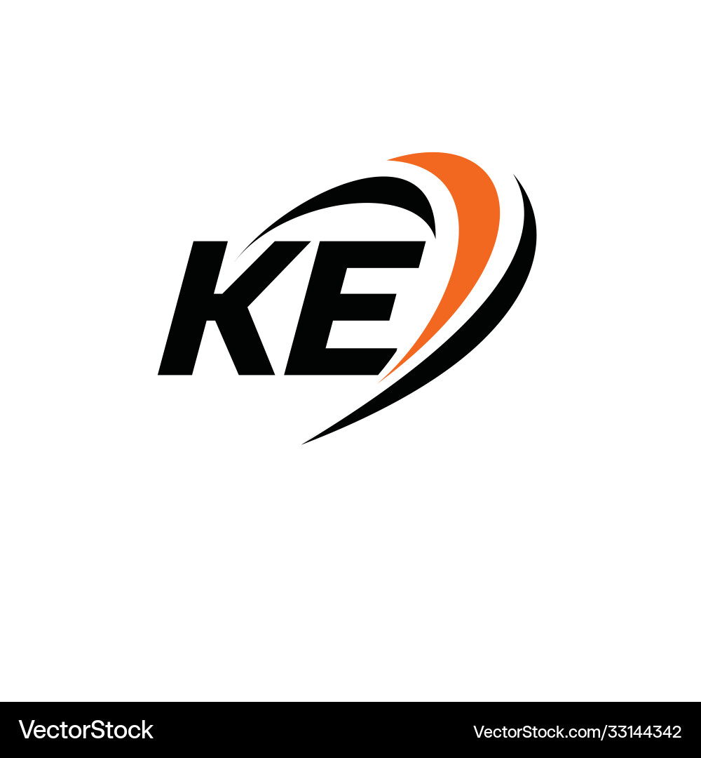 Ke monogram logo Royalty Free Vector Image - VectorStock