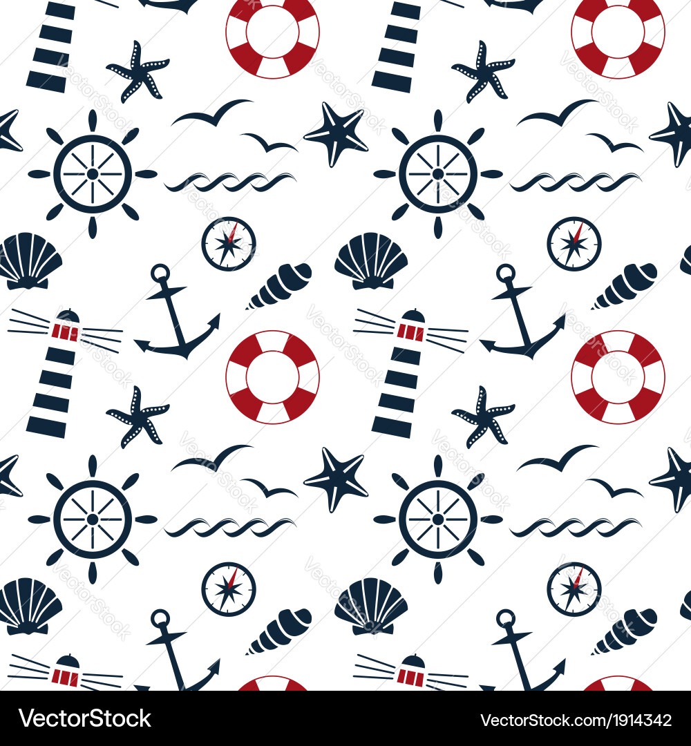Sailor Seamless Pattern Vector Images (over 5,700)