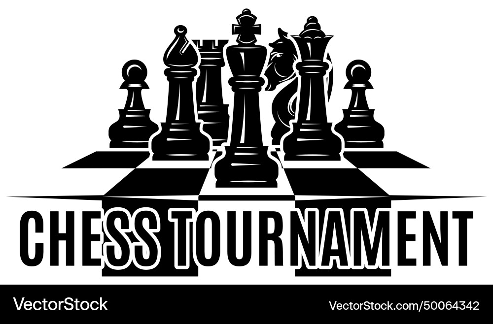 Stylish template for design from chess placed Vector Image