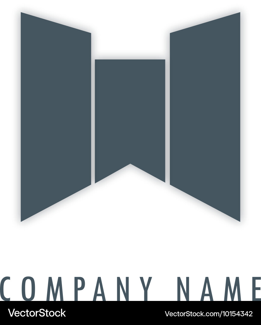 W grey logo Royalty Free Vector Image - VectorStock