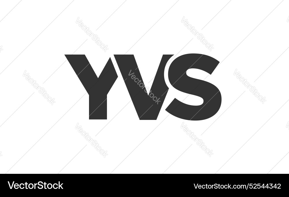 Yvs logo design template with strong and modern Vector Image