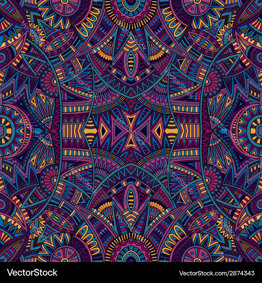 Ethnic Tribal Seamless Pattern Royalty Free Vector Image