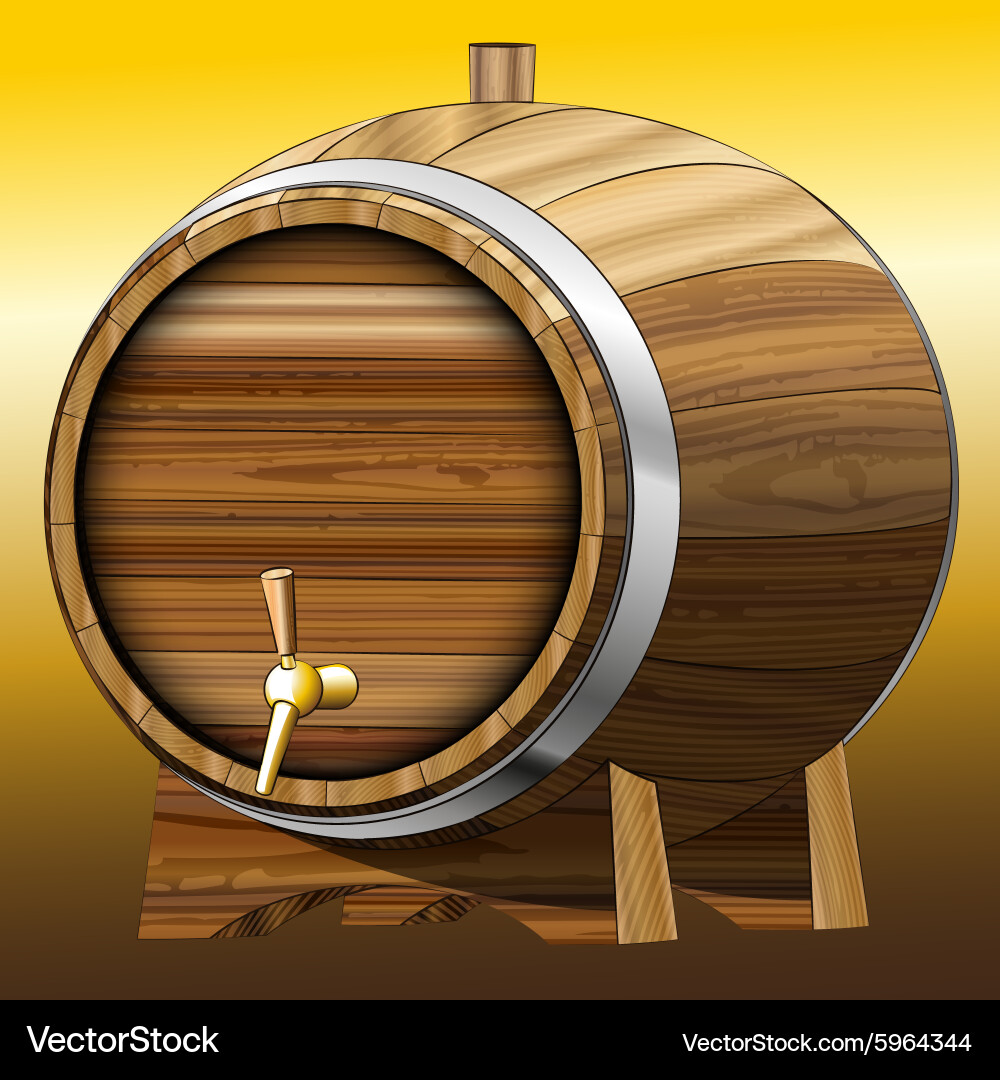 Beer barrel Royalty Free Vector Image - VectorStock