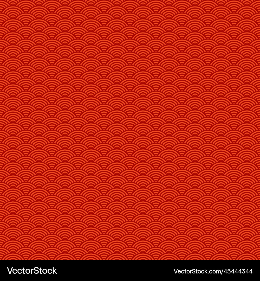 Chinese style seamless pattern on red background Vector Image