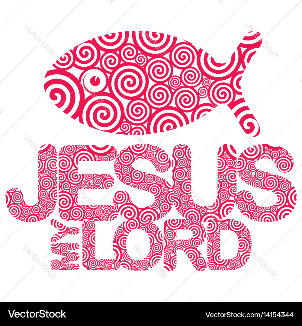 Fish of jesus christ Royalty Free Vector Image